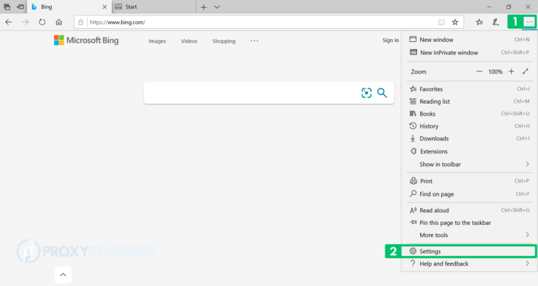 How To Set Up Proxy Servers In Edge Browser Proxycompass