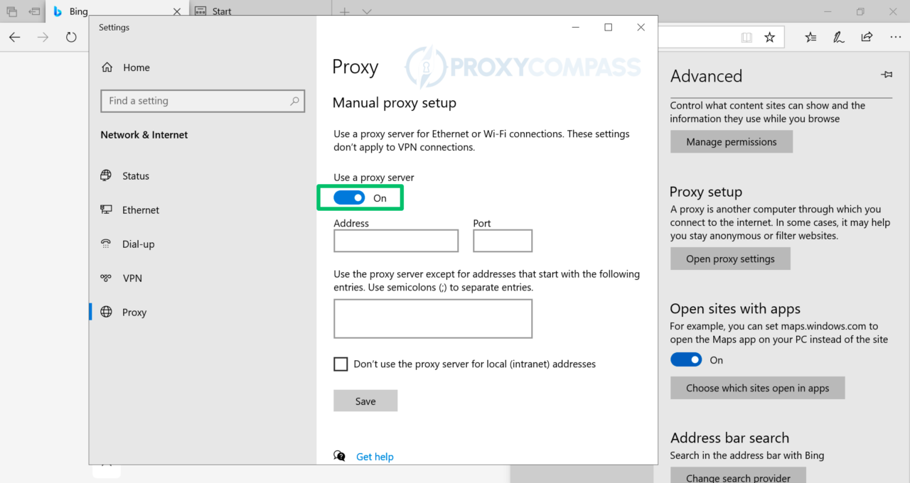 How to Set Up Proxy Servers in Edge Browser - ProxyCompass