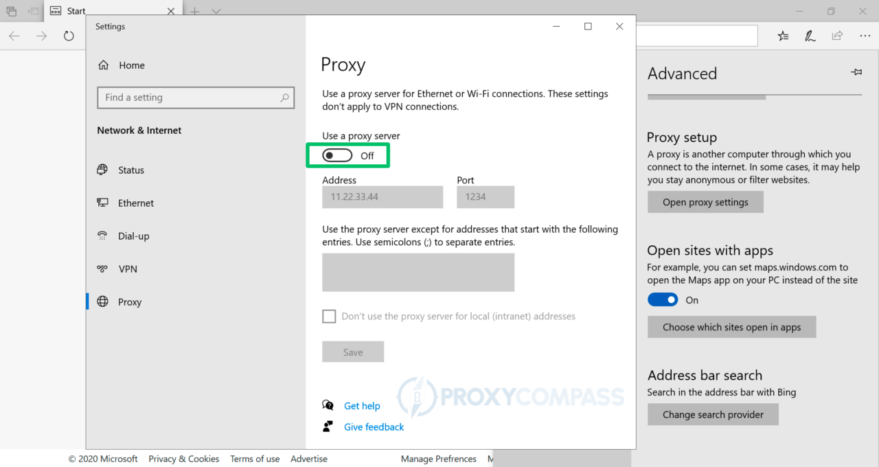 How To Set Up Proxy Servers In Edge Browser Proxycompass