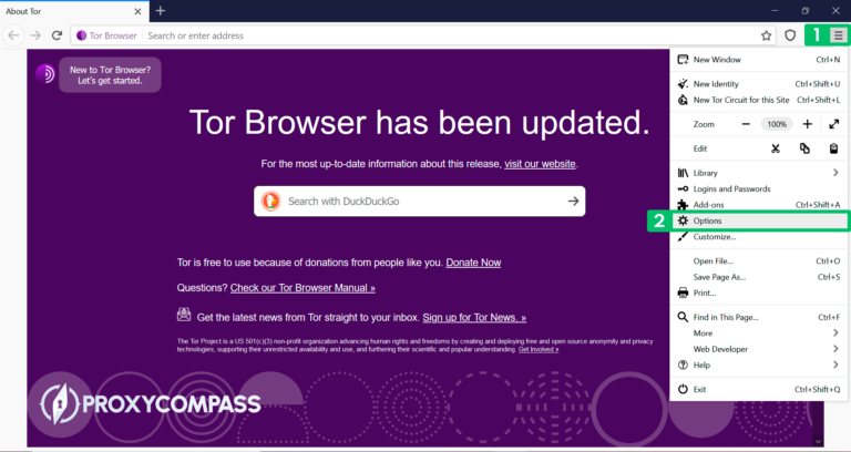 如何在 Tor 浏览器中设置代理服务器 - ProxyCompass