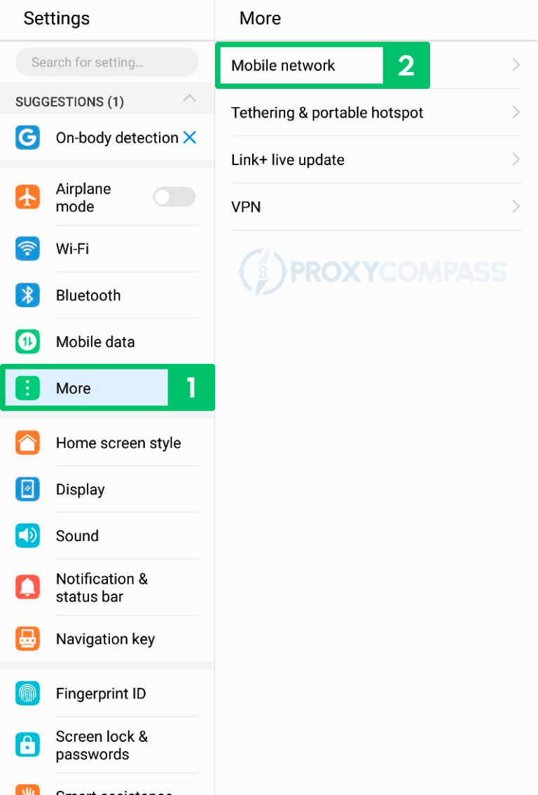 How to Setup an HTTP Proxy for Android - ProxyCompass