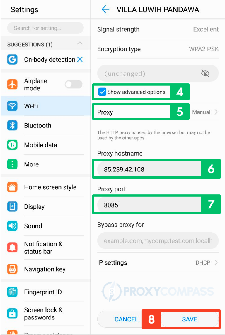如何为 Android 设置 HTTP 代理 - ProxyCompass