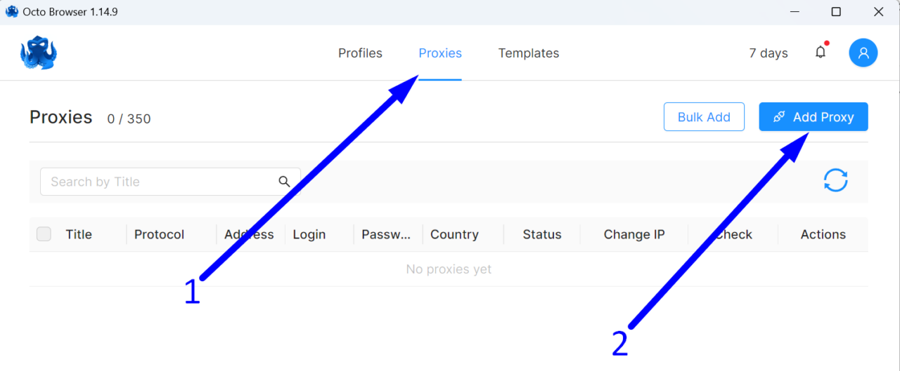 Setting Up Proxies in Octo Browser - ProxyCompass