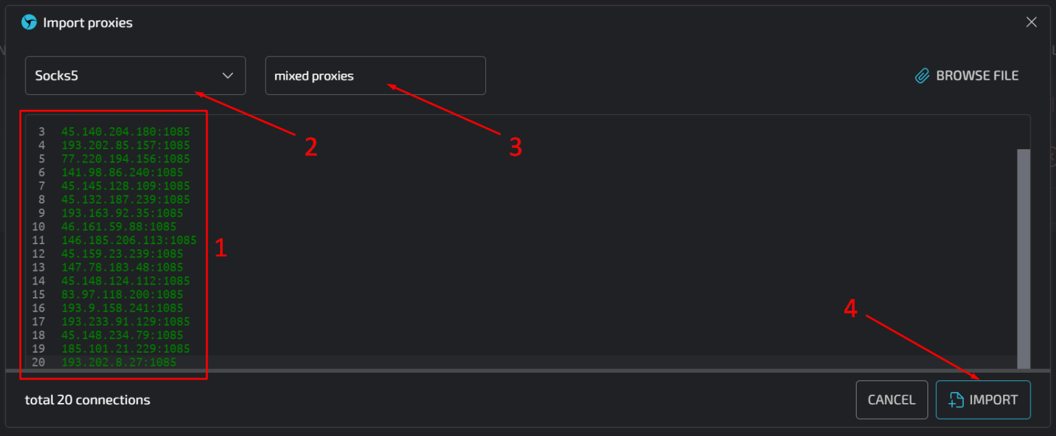 Setting Up Proxies in Linken Sphere - ProxyCompass Setting Up Proxies in Linken Sphere - ProxyCompass
