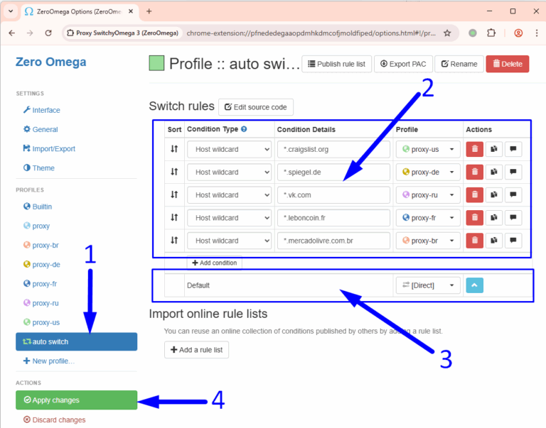 ZeroOmega (SwitchyOmega V3) for Chrome, Firefox, Edge, Opera - ProxyCompass